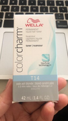 现货Wella Color Charm Liquid Toner #T14 Pale Ash Blonde