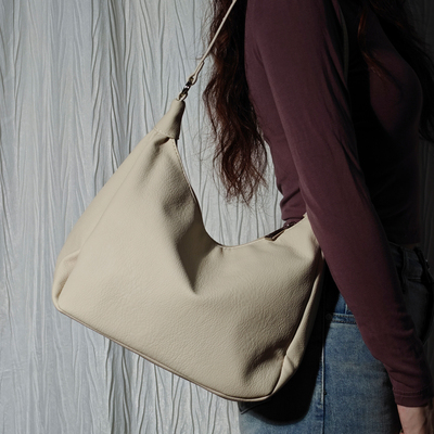 stephy高级感白色托特包大容量秋冬通勤包包女单肩腋下包斜跨包