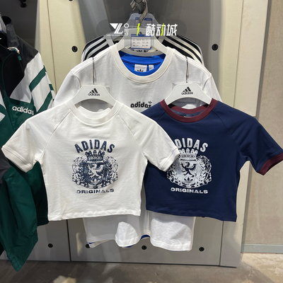 专柜正品Adidas女子印花logo短袖