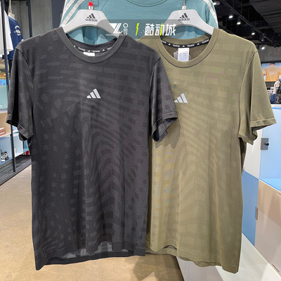 阿迪达斯男子运动休闲速干短袖