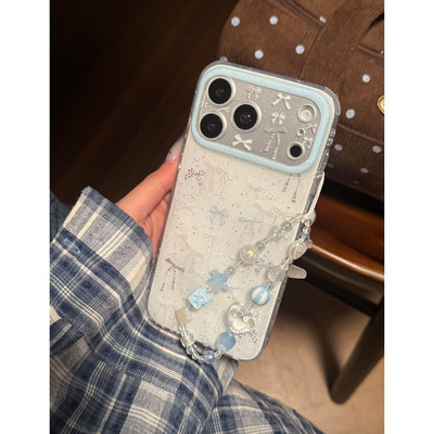 闪粉蝴蝶结iPhone手机壳双层软壳