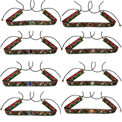 老太君发饰提花织锦宋制古风圆领抹额女抹额抹额古装汉服搭唐发带