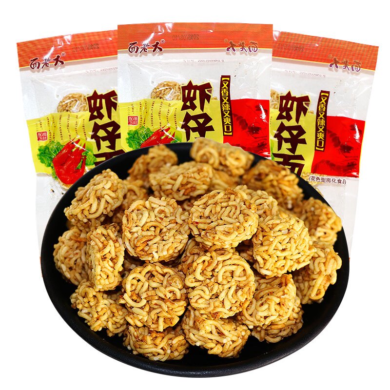 面老大虾仔面童年怀旧小零食