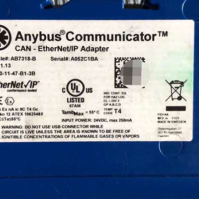 咨询瑞典HMS Anybus Communicator AB73议价