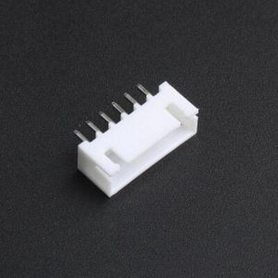 HDGC2501WV-6P 线对板针座 1x6P 间距:2.5mm 直插 系列:XH 插件,P