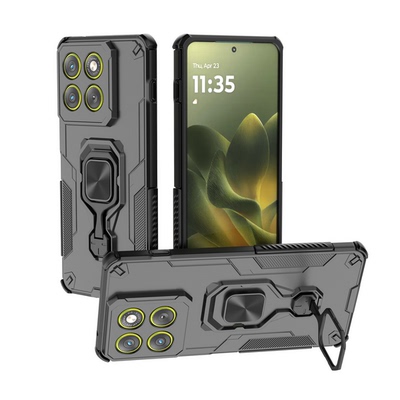 适用MOTO Edge70手机壳军工防摔旋转支架简约商务个性创意Edge60pro/60 Fusion/50 neo保护套男女款潮