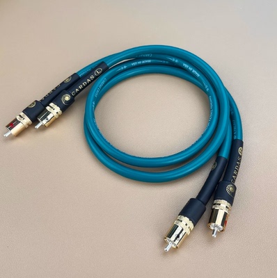 美国卡达斯CARDAS至尊发烧双莲花纯铜音频线音响功放信号线莲花线