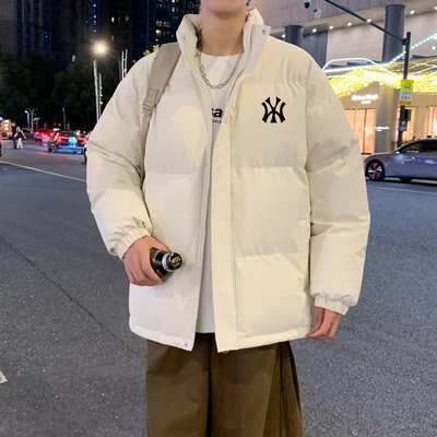 冬季加厚立领面包服男情侣款