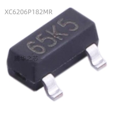 全新正品XC6206P182MR 1.8V 丝印65K5 SOT23-3封装降压型稳压器IC