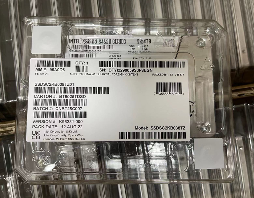 全新盒装 Intel/英特尔 3.84T SSD D3-S4520系列 SSDSC2KB038TZ01_虎窝淘