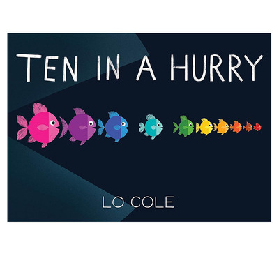 英文原版 Ten in a Hurry 颜色认知 纸板书 绘本 儿童英语启蒙图画故事绘本