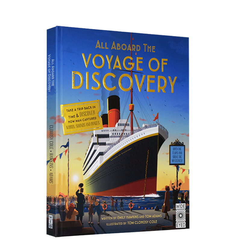 英文原版 All Aboard the Voyage of Discovery精装翻翻书小学STEAM百科阅读绘本_虎窝淘