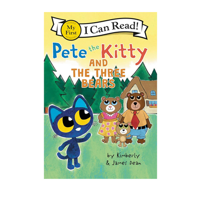 英文原版 Pete the Kitty and the Three Bears 皮特猫入门级分级读物 儿童绘本图画故事书