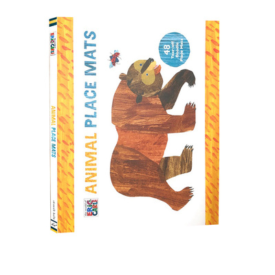 英文原版 Animal Place Mats The World of Eric Carle 艾瑞卡尔棕色的熊 想象力创造力培养 Eric Carle