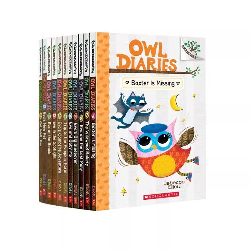 Owl Diaries猫头鹰日记 13册 Scholastic Branches学乐大树系列英文原版儿童桥梁章节书小学生英语课外读物送音频_虎窝淘