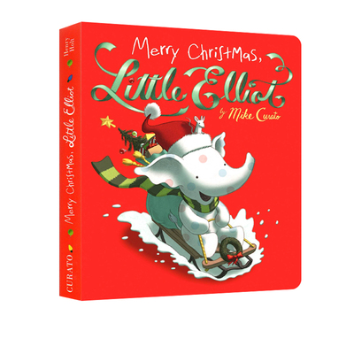 英文原版 Merry Christmas Little Elliot 纸板书 圣诞节绘本 Mike Curato 亲子共读 睡前故事书