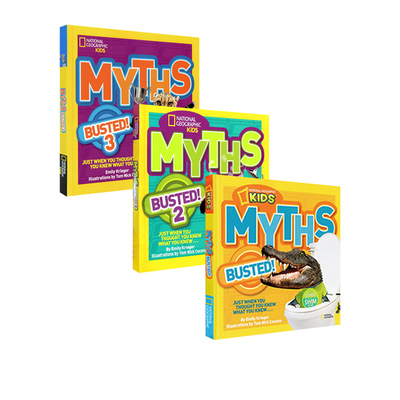 英文原版 美国国家地理 National Geographic Kids Myths Busted 3册 你想都想不到的科学