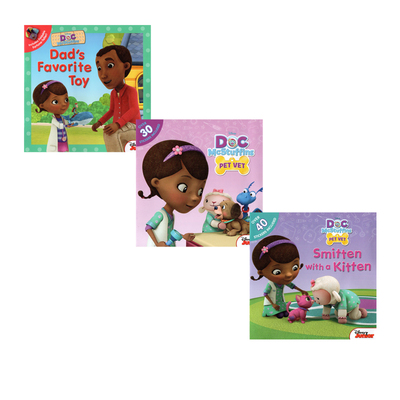 英文原版 迪士尼玩具小医生 3册 Disney Doc Mcstuffins Pet Vet/Smitten with a Kitten 儿童启蒙图画故事书