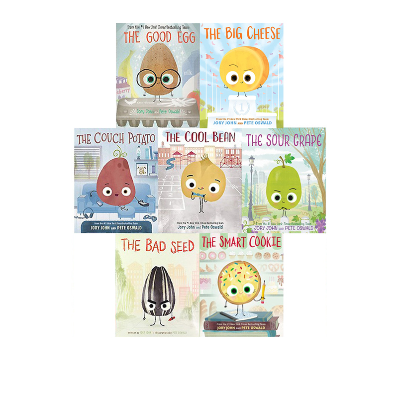 英文原版绘本坏种子7册 The Bad Seed Big Cheese Good Egg Cool Bean食物家族 Jory John趣味 ...