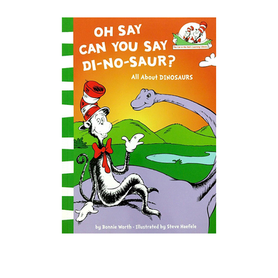 英文原版绘本 Dr Seuss系列 Cat in the Hat Learning Library  苏斯博士经典故事集分级读物 单本-恐龙知识大全