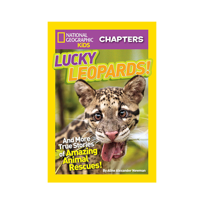 二阶段 美国国家地理分级读物 National Geographic KIDS Readers ： Lucky Leopards英文原版   儿童全彩百科书 动物科技系列