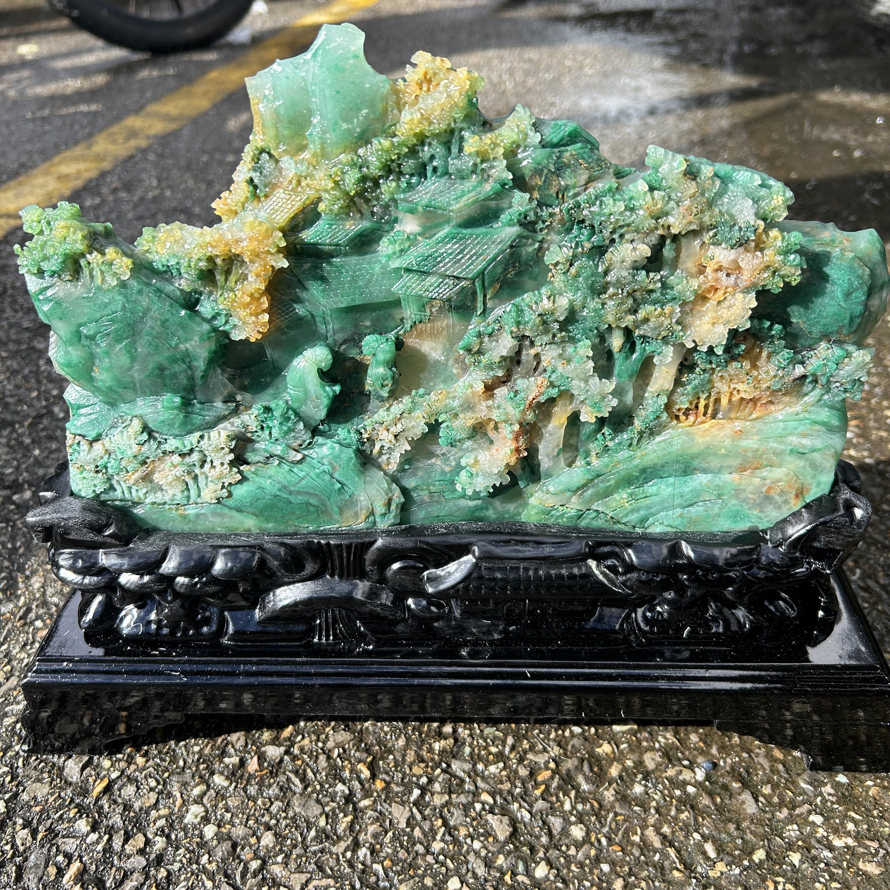 云南非洲翠精品老坑观赏珠宝奇石收藏摆件适合别墅客厅物美价廉