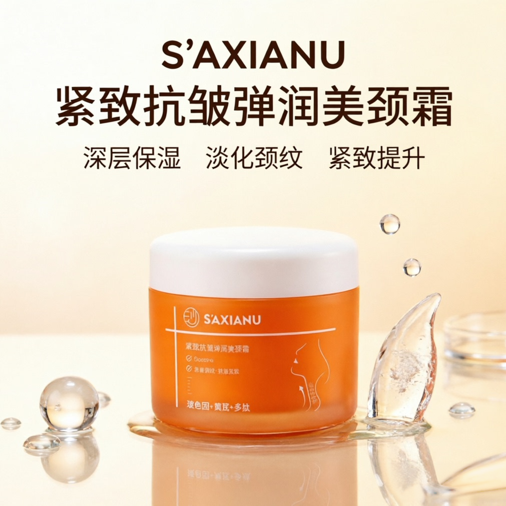 美颈霜保湿抗皱紧致淡化颈纹提拉颈部护理霜补水滋润脖子女