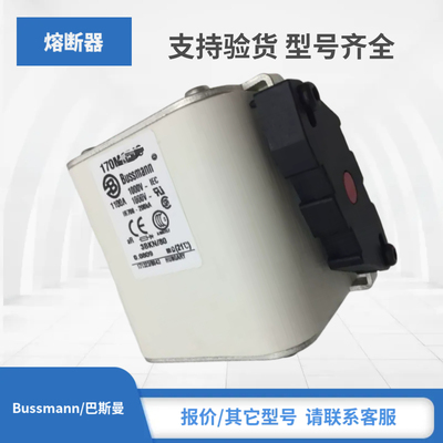 170M6594 170M6595 170M6596 170M6597巴斯曼Bussman熔断器现货