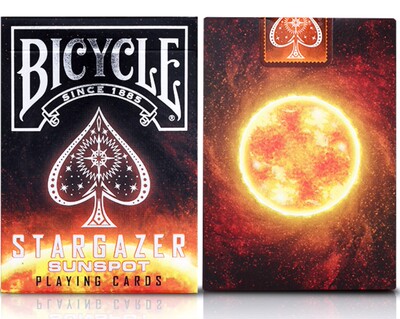 默默纸牌bicycle sunspots deck美国观星者太阳黑子花切扑克牌