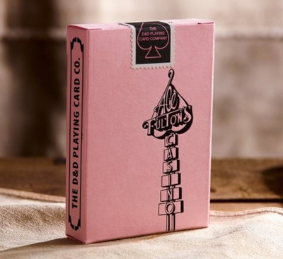 默默美国粉红色富尔顿花切纸牌