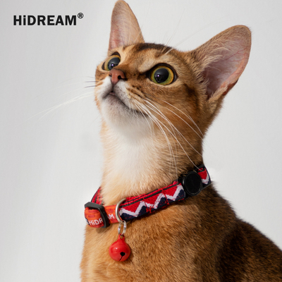 Hidream猫咪项圈铃铛脖子可调节可爱装饰防丢失宠物用品