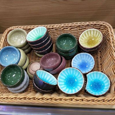 美容院陶瓷碟泰国精配陶瓷精油碗