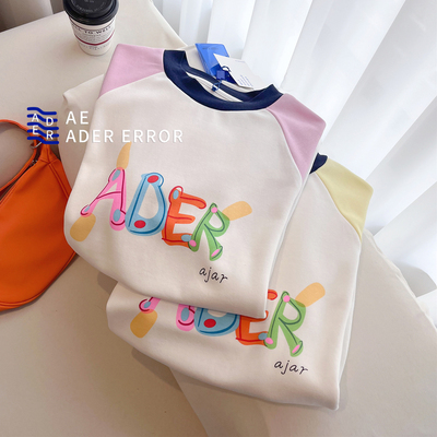 正品ader撞色拼接短袖宽松T恤