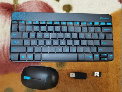 罗技正品接收器迷你无线键盘