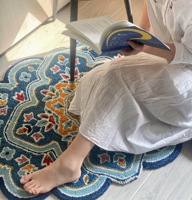 手工家用门厅地毯出口美式复古