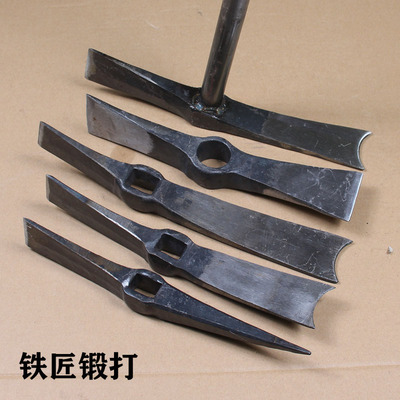 双面两用铁匠锻打草药手动锄头