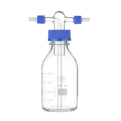 gl45玻璃蓝盖瓶螺旋口洗