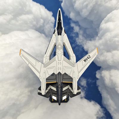 南天门计划玄女空天战机合金仿真战斗机飞机模型航展摆件