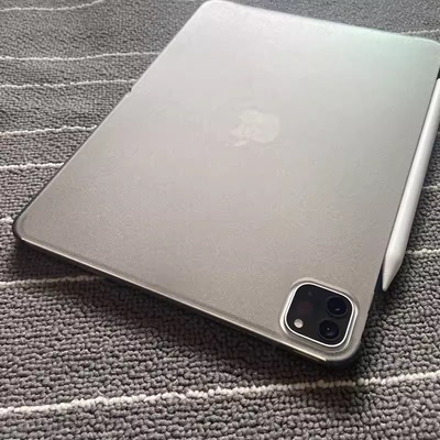 缺边2025新款24年适用苹果iPad Pro11寸Air 12.9英寸13磨砂透明壳Air5保护套mini7六6超薄硬壳无盖防弯曲后壳