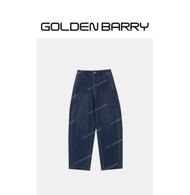 GOLDENBARRY 505100-1时尚设计师百搭休闲高弹秋季镰刀牛仔裤