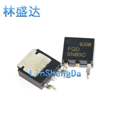 全新 FQD5N60C N沟道MOS场效应管 5A/600V 5N60C 贴片TO-252 5N60