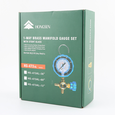 R22空调加氟表冷媒表雪种表R410a加氟表压力表单表阀加氟工具