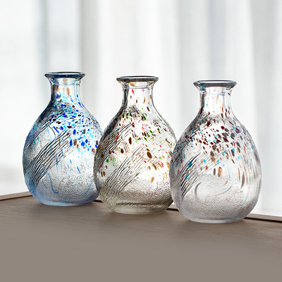 日本进口东洋佐佐木彩色清酒壶