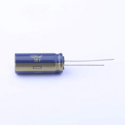 EEUFC1V122L 直插铝电解电容 1200uF ±20% 35V 插件,D12.5xL30mm