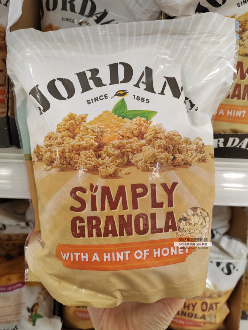 英国代购Jordans极简格兰诺拉麦片 蜂蜜早餐燕麦片750g