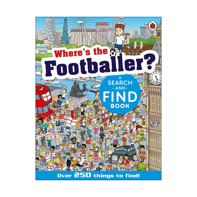 英文原版 Fun With Ladybird Where's the Footballer 找找足球运动员在哪里 趣味找找书 英文版 进口英语原版书籍