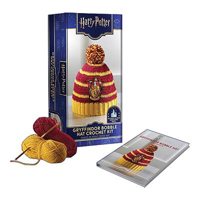 英文原版 Harry Potter Gryffindor Bobble Hat Crochet Kit 哈利波特 格兰芬多 波波帽?钩针编织套装 英文版 进口英语原版书籍