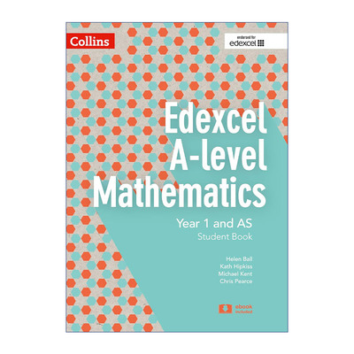 英文原版 Collins Edexcel A Level Mathematics Student Book Year 1 and AS 柯林斯英国爱德思A-Level数学学生用书1进口英语书籍