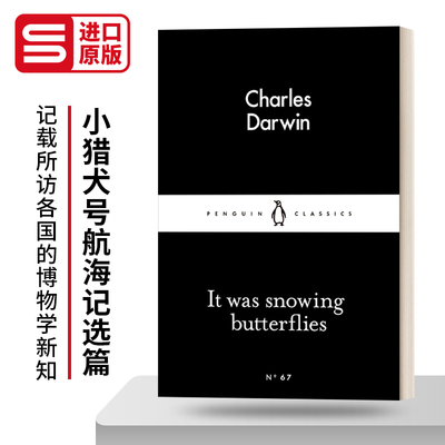 英文原版 It Was Snowing Butterflies 小猎犬号航海记选篇 企鹅经典小黑书 Little Black Classic 英文版 进口英语原版书籍