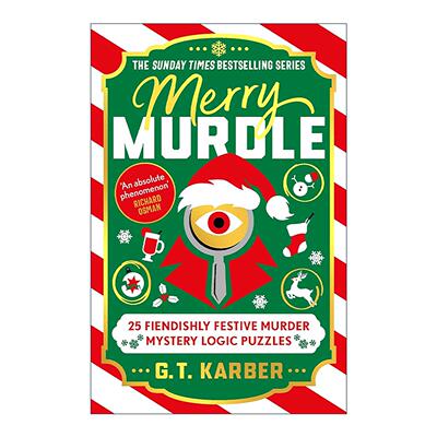 英文原版 Merry Murdle 圣诞谋杀谜团 谋杀悬疑逻辑谜题集 英文版 进口英语原版书籍